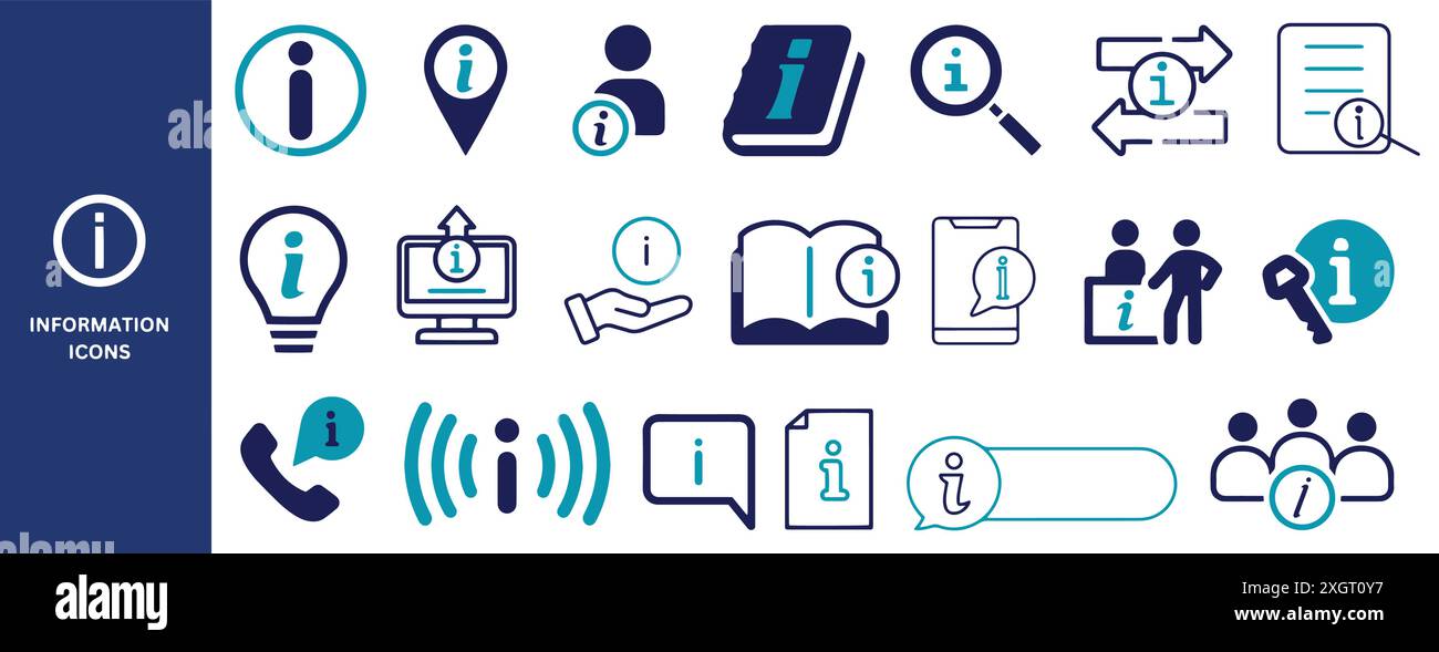 Info document icon Stock Vector Images - Alamy