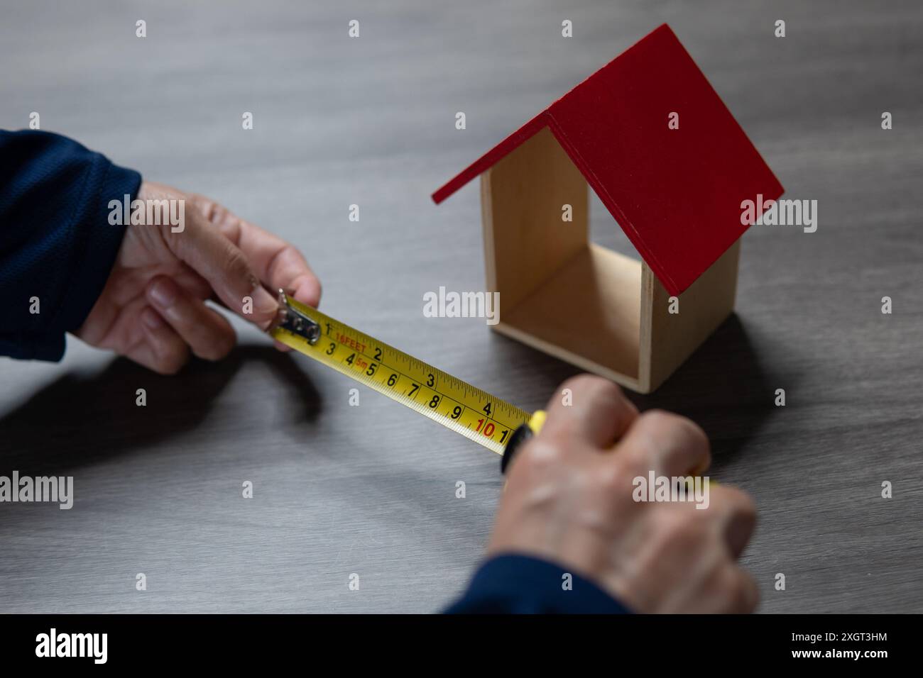Miniature house construction plan hi-res stock photography and images ...