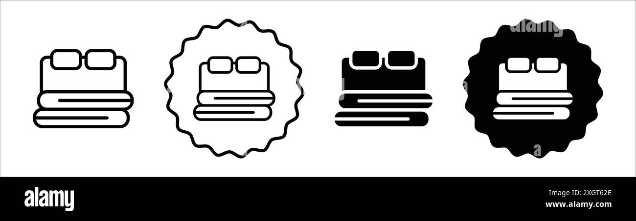 White double duvet Stock Vector Images - Alamy