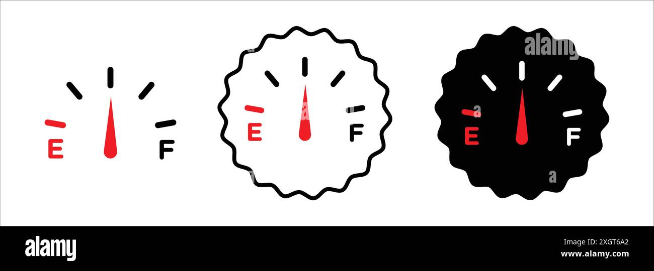 Low fuel level in the tank Stock Vector Images - Alamy