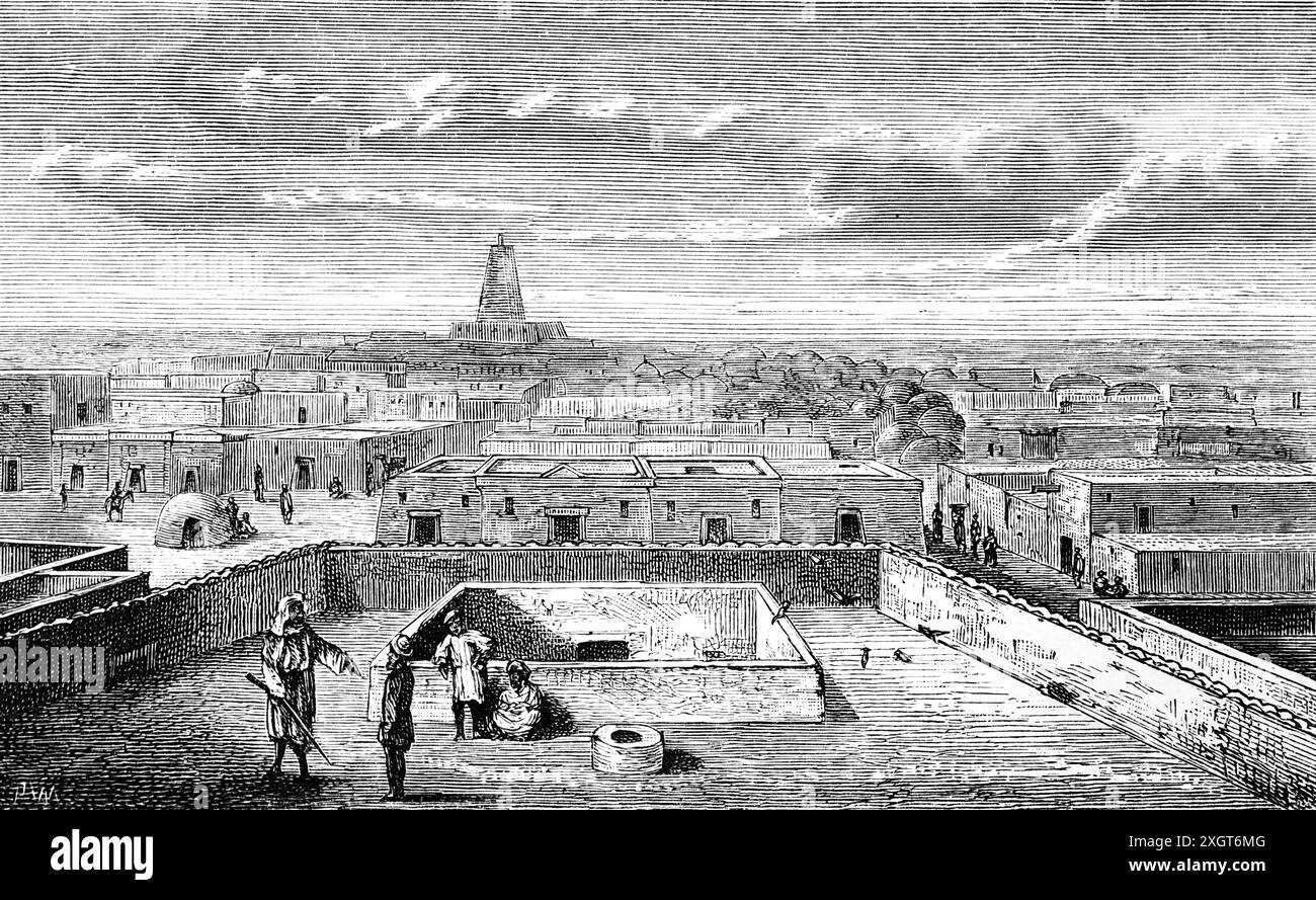 ,Townscape of famous Timbuktu or Tombouctou;ancient city in Mali ...
