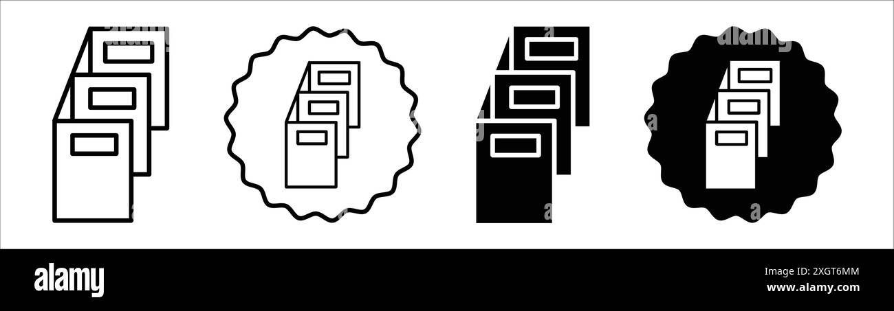 Cubicle icon logo sign vector outline in black and white color Stock ...