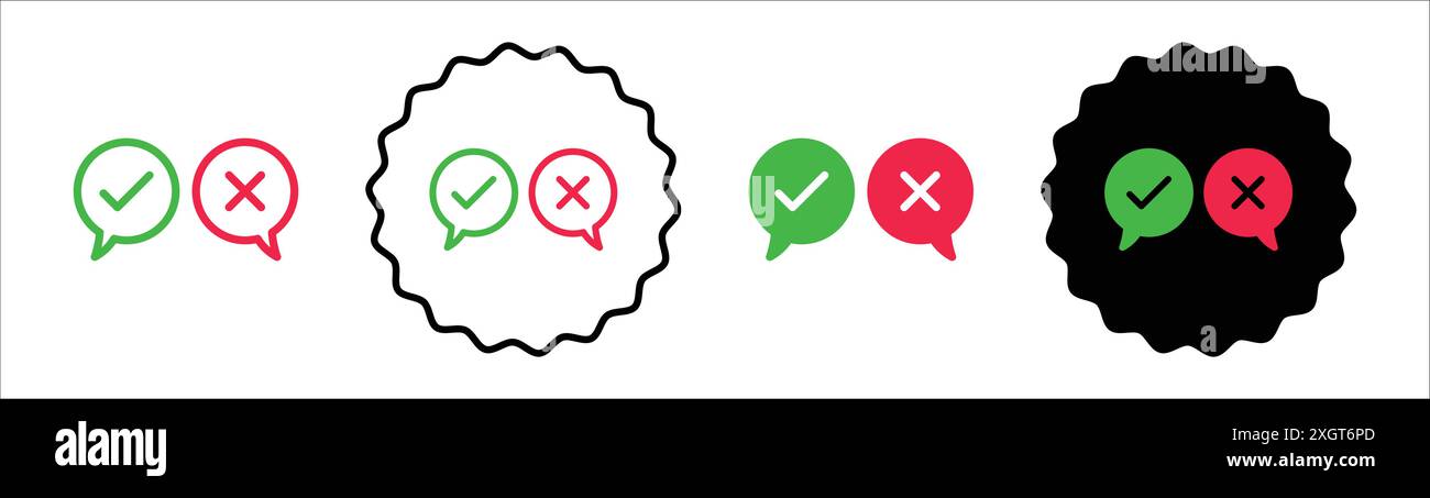 Check false or true icon logo sign vector outline in black and white ... Check false or true icon logo sign vector outline in black and white ...