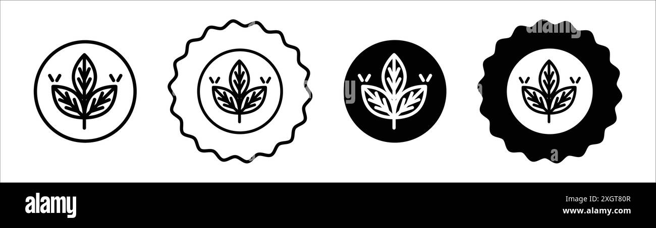 High fiber food icon logo sign vector outline in black and white color ...