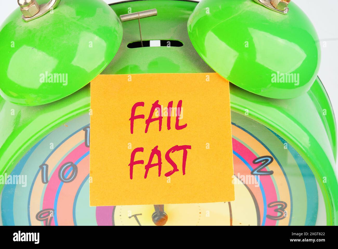 Business crisis concept. FAIL Word text Written on a sticker glued to ...