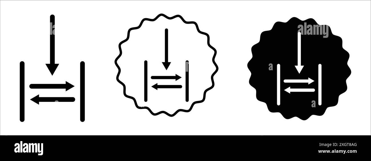 Gap icon logo sign vector outline in black and white color Stock Vector ...