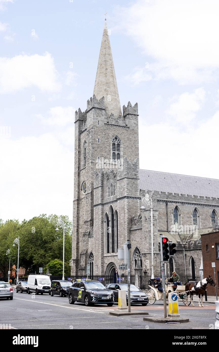 St. Patrick's Cathedral on Patrick Street in Dublin, Ireland Stock ...