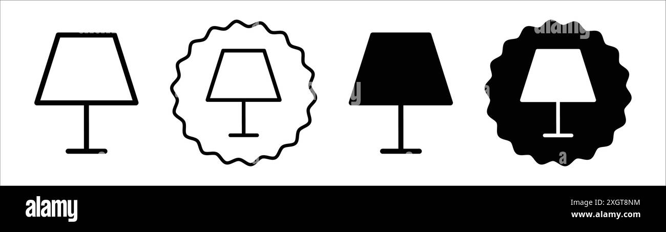 Reading lamp icon sign hi-res stock photography and images - Alamy