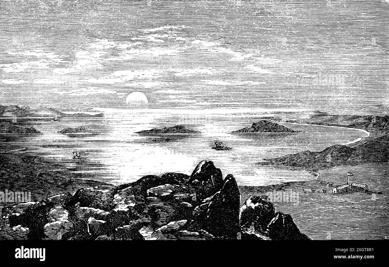 View of Angra Pequena, Lüderitzbucht or Lüderitz Bay, Namibia, Southern ...