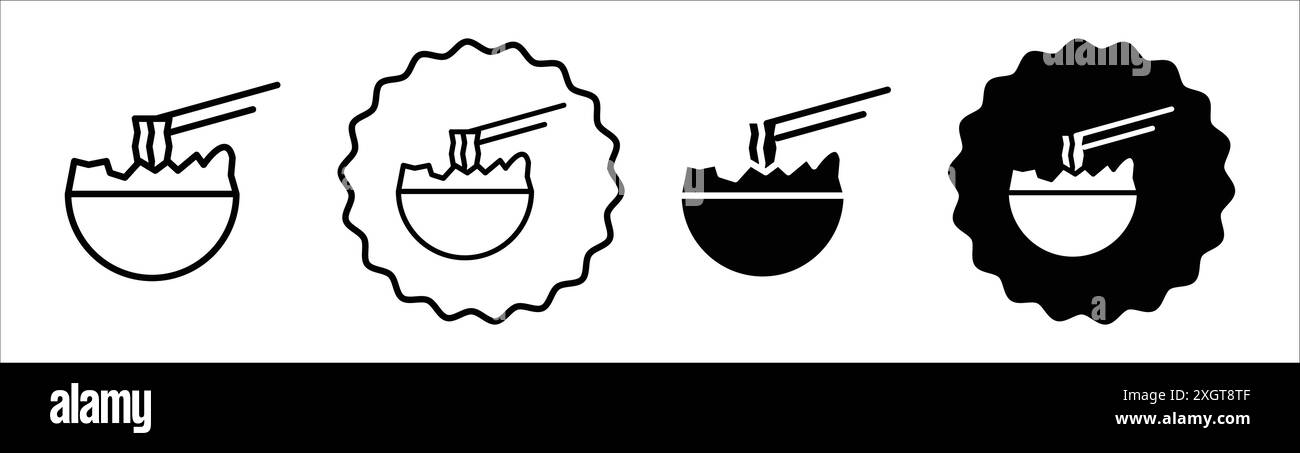 Kimchi icon logo sign vector outline in black and white color Stock ...