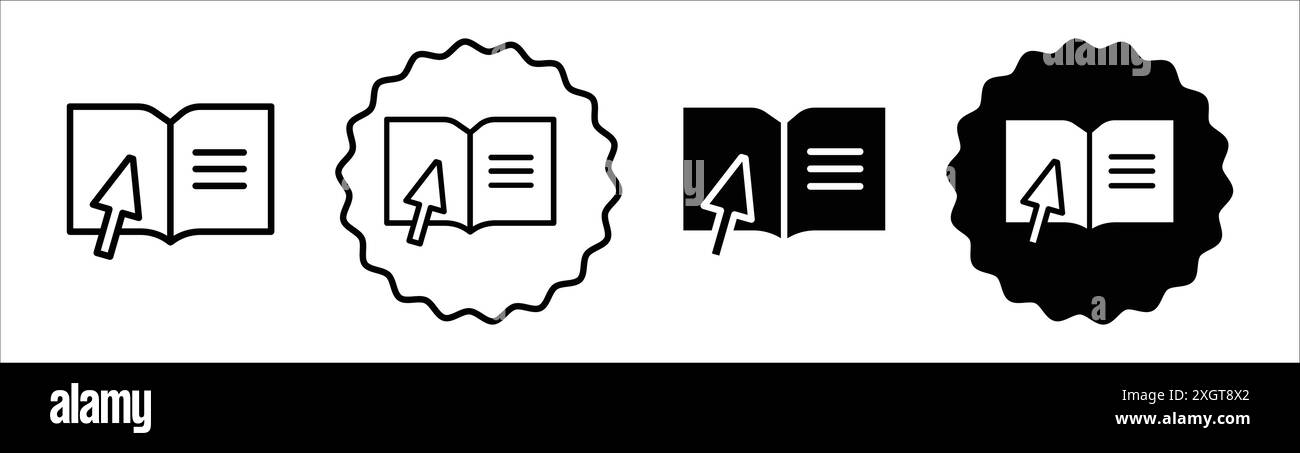 Online library icon logo sign vector outline in black and white color ...