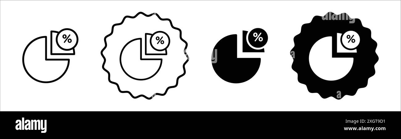 Ratio icon logo sign vector outline in black and white color Stock ...