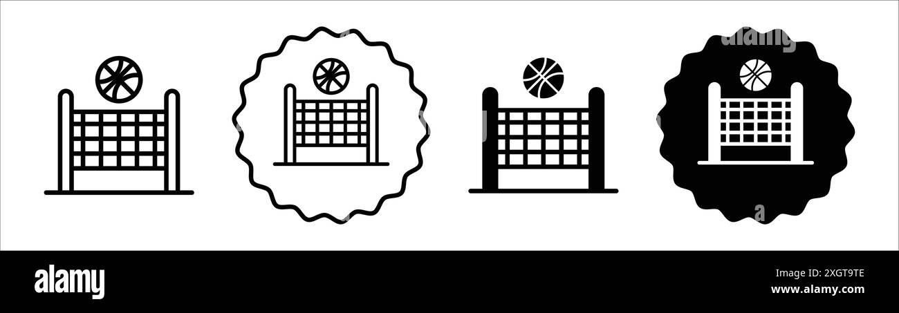 Volleyball icon design in Stock Vector Images - Alamy