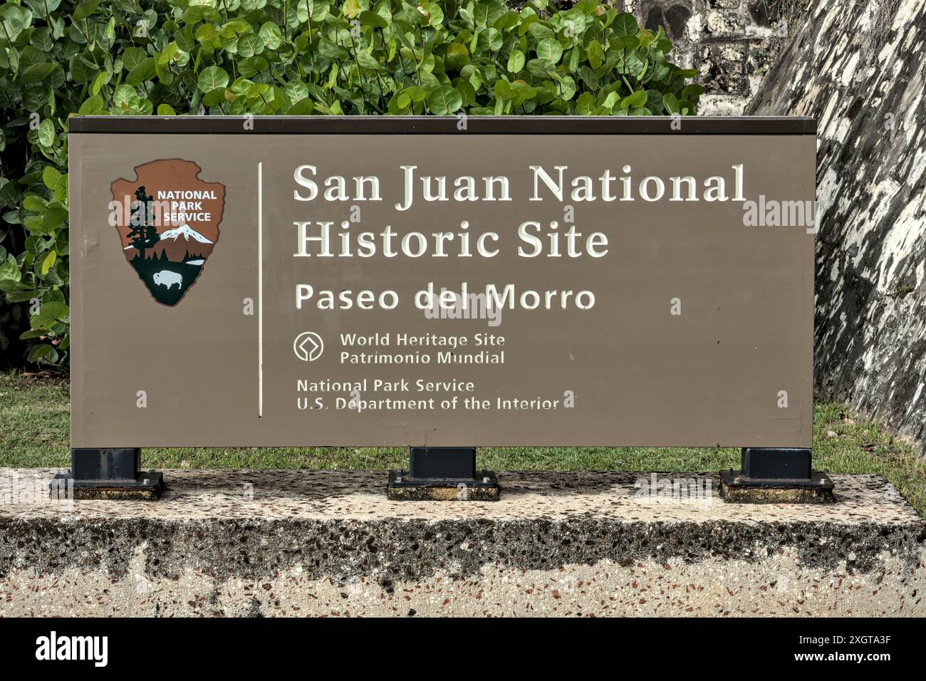 San Juan, PR - Dec 22, 2023: San Juan National Historic Site Paseo del ...