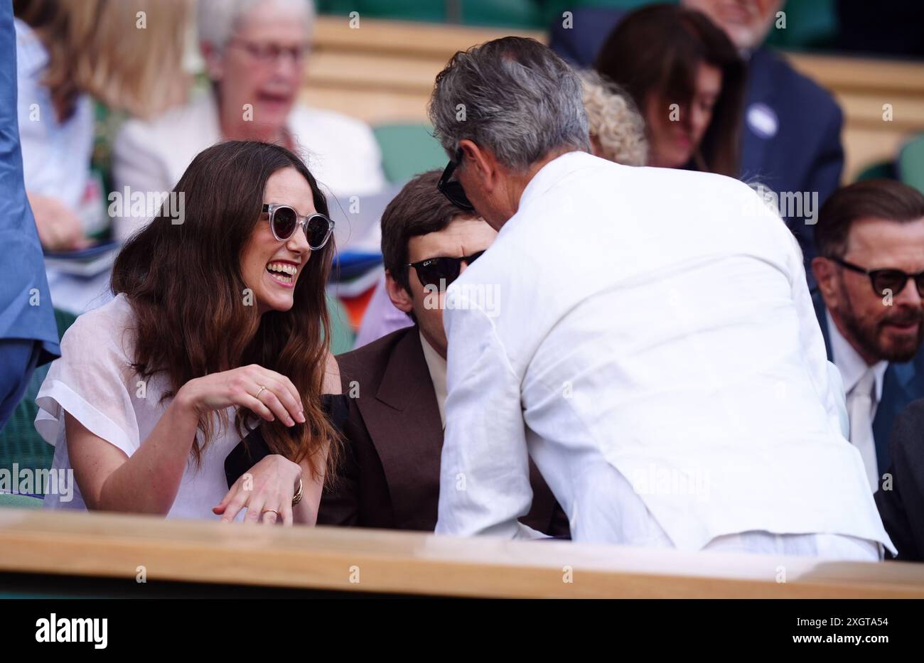 Keira Knightley, James Righton and Richard E. Grant in the royal box on ...