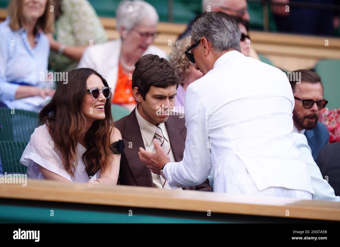 Keira Knightley, James Righton and Richard E. Grant in the royal box on ...