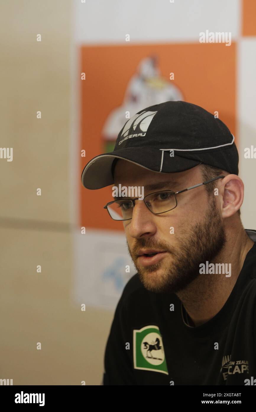 New Zealand captain Daniel Vettori attends press conference ahead of ...
