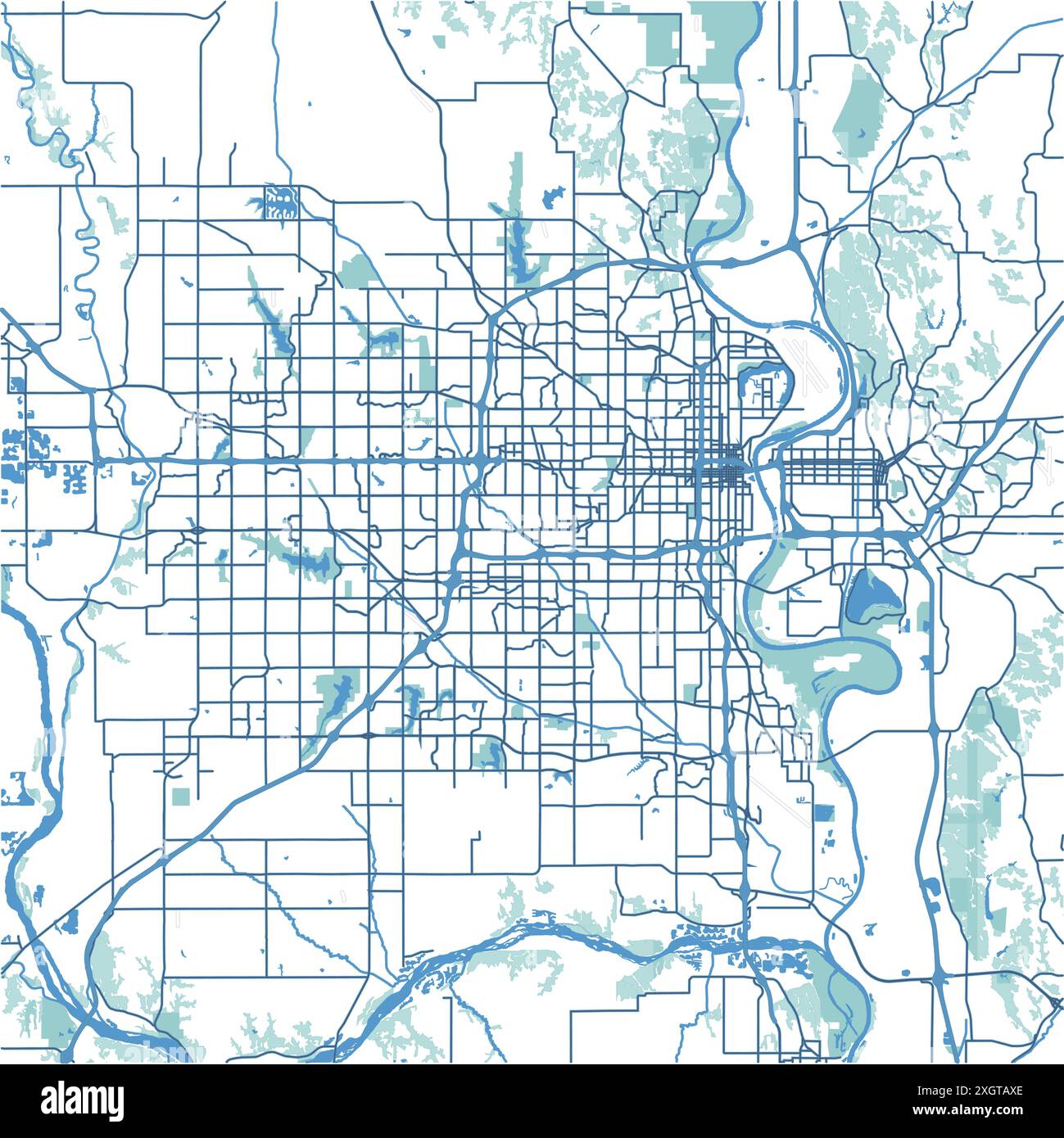 Center nebraska map Stock Vector Images - Alamy
