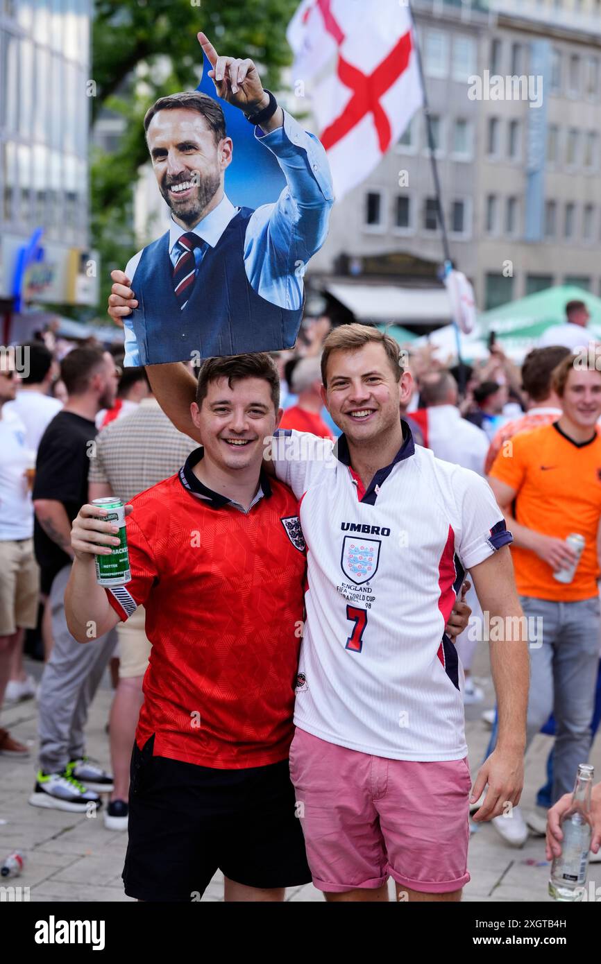 England fans in Dortmund ahead of the UEFA Euro 2024 semi-final match ...