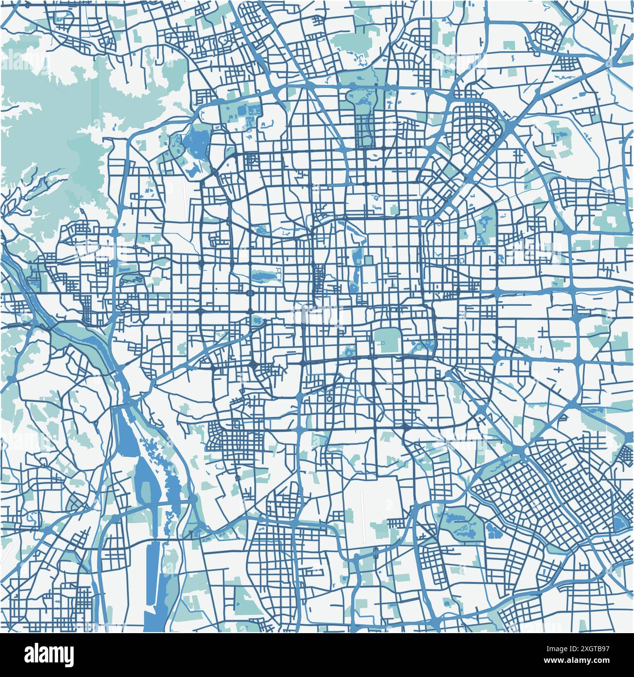 Beijing eps map hi-res stock photography and images - Alamy