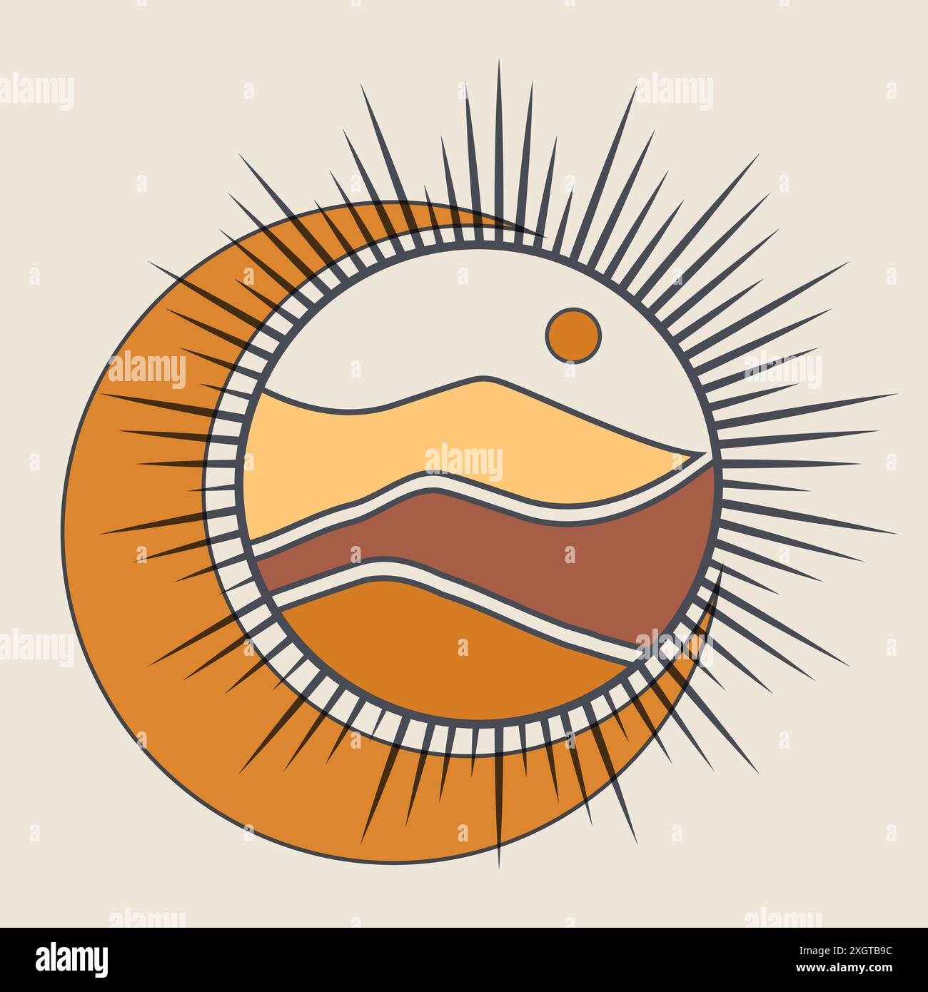 Sunset badge clipart Stock Vector Images - Alamy