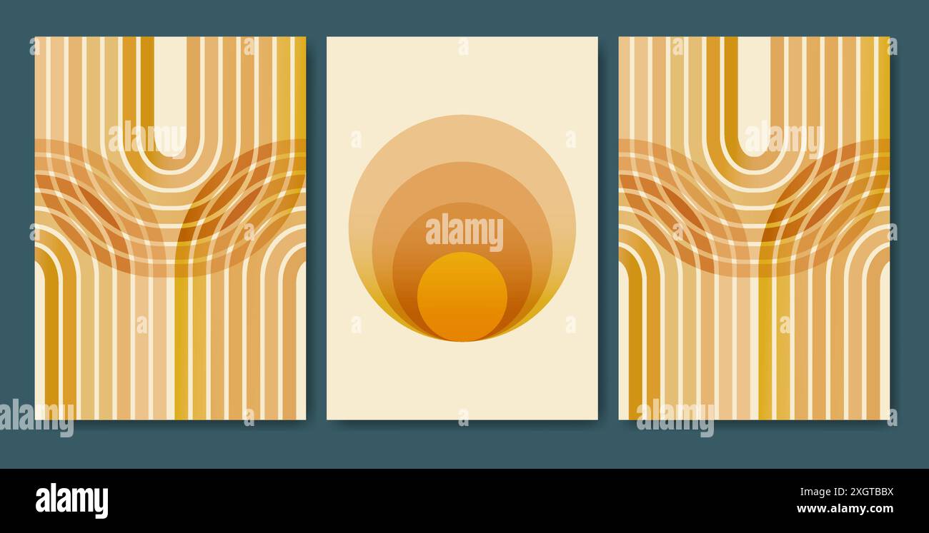 Minimalist aesthetic balancing shapes poster. Aesthetic print with ...