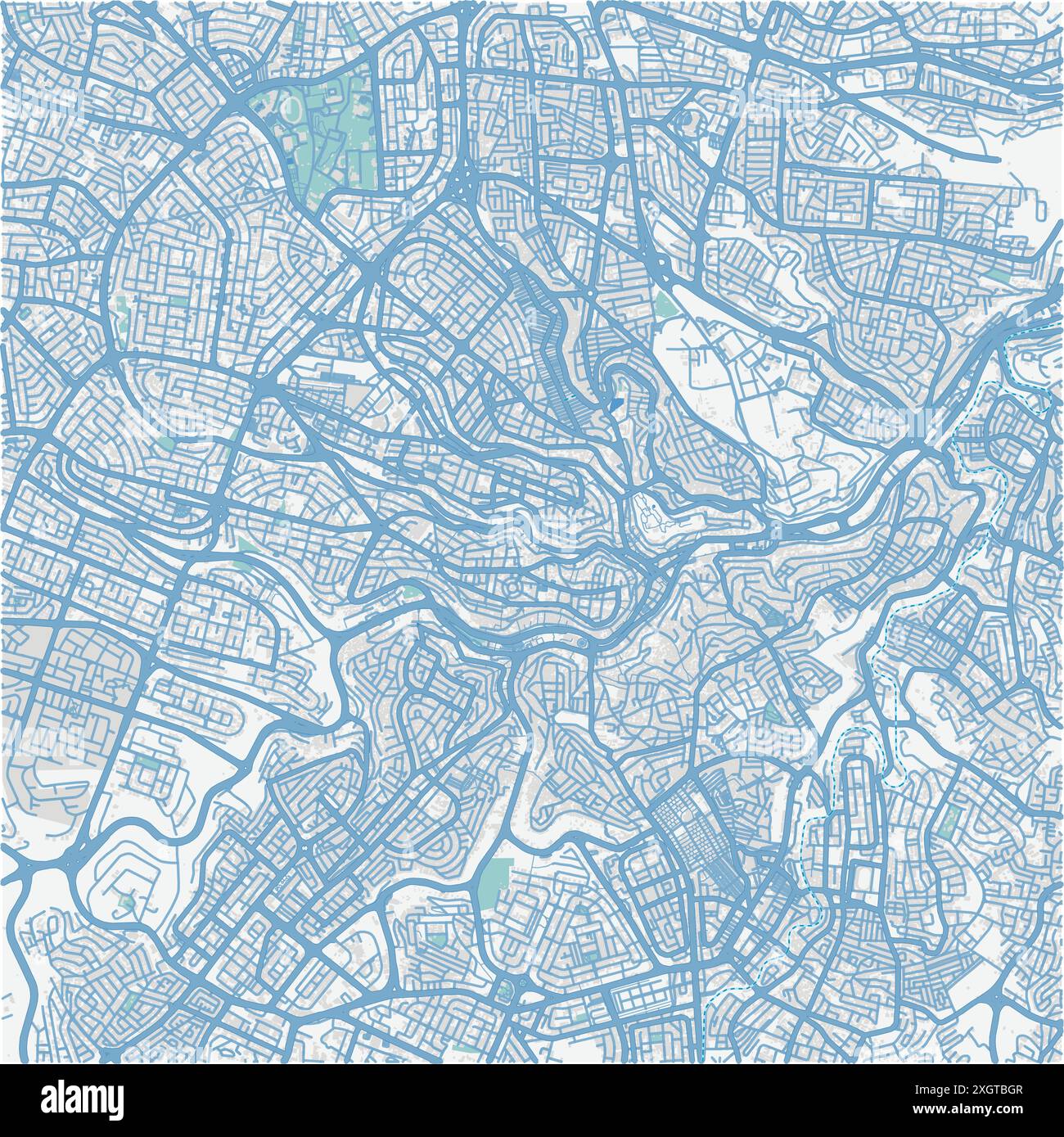 Map of Amman in Jordan in blue. Contains layered vector with roads water, parks, etc Stock ...