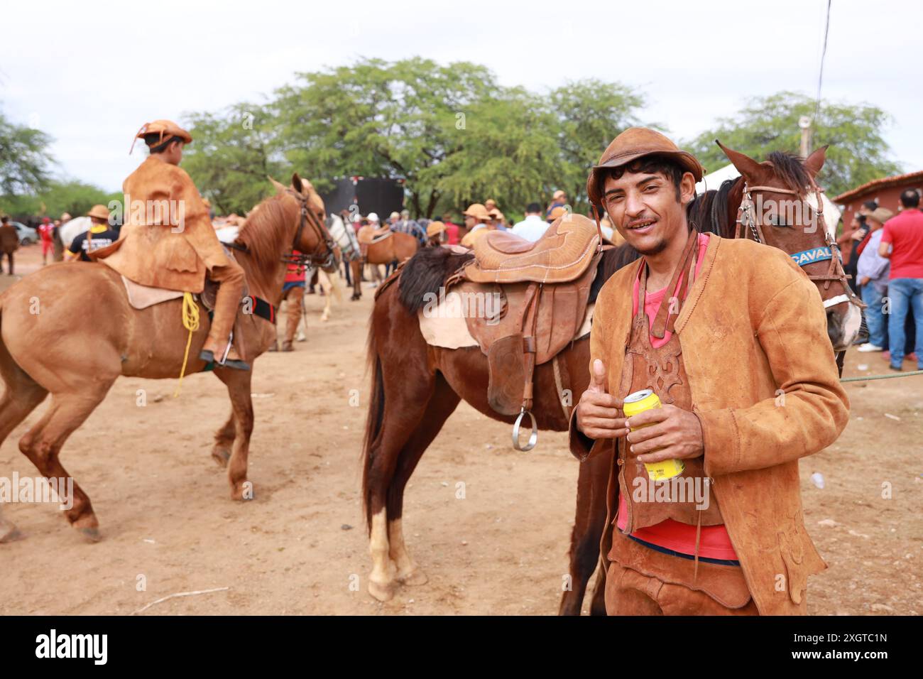curaca, bahia, brazil - july 7, 2024: Northeastern cowboy takes part in ...