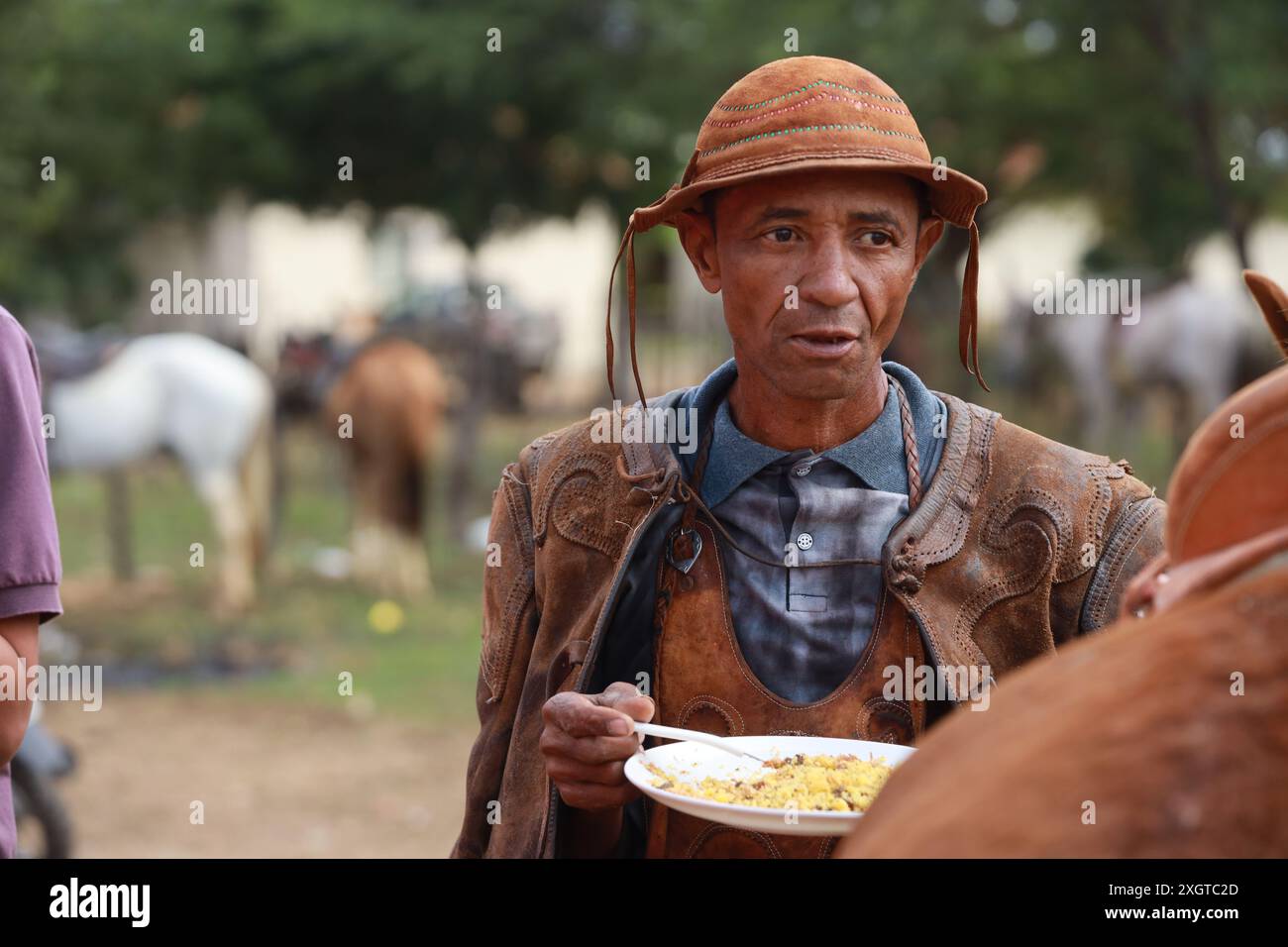 curaca, bahia, brazil - july 7, 2024: Northeastern cowboy takes part in ...