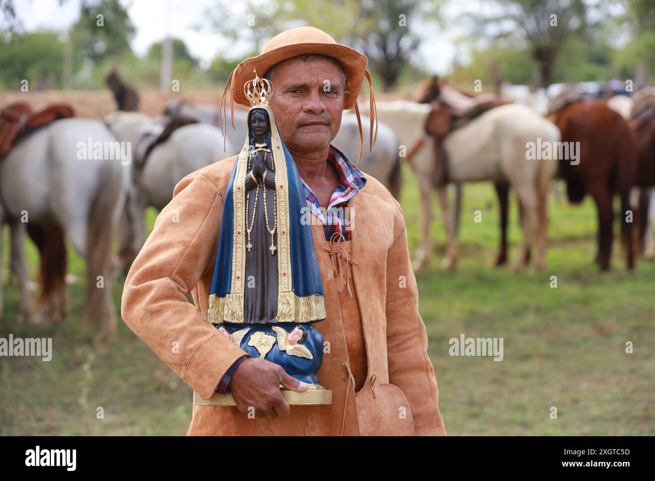 curaca, bahia, brazil - july 7, 2024: Northeastern cowboy takes part in ...