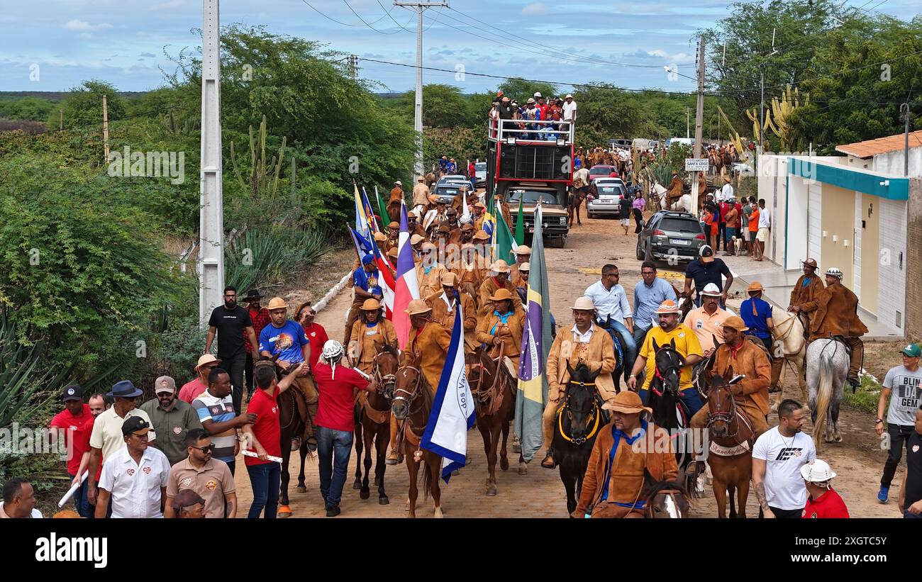 curaca, bahia, brazil - july 7, 2024: Northeastern cowboy takes part in ...