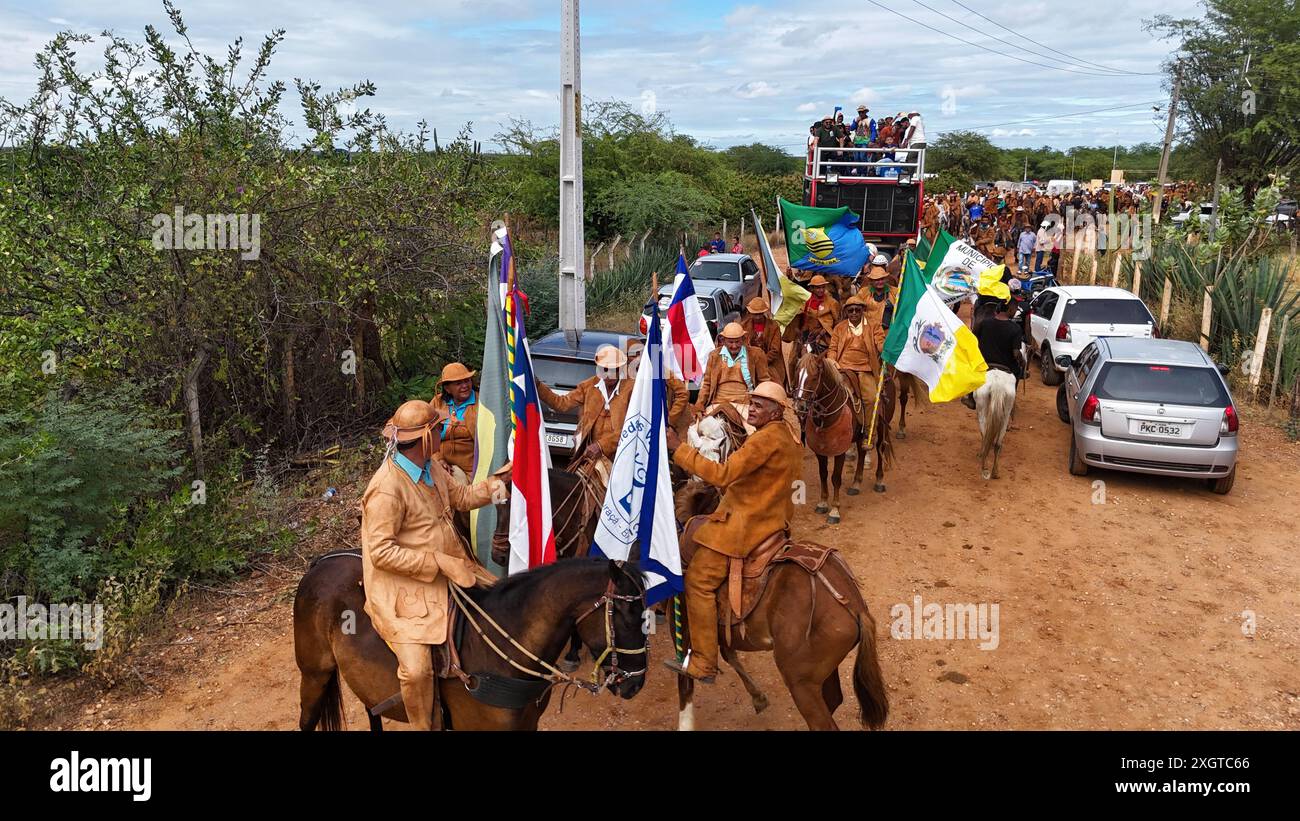curaca, bahia, brazil - july 7, 2024: Northeastern cowboy takes part in ...