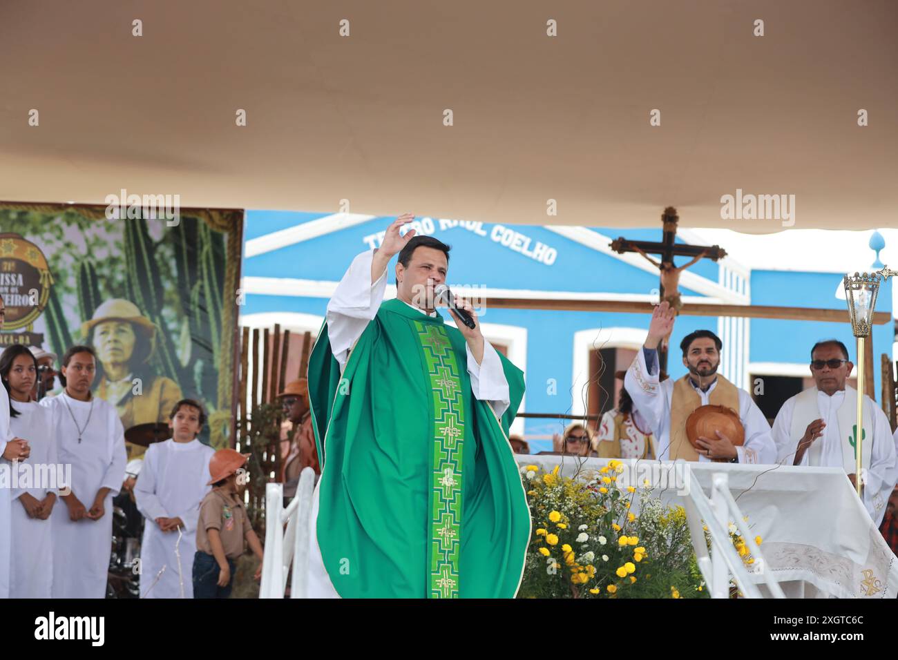 curaca, bahia, brazil - july 7, 2024: Northeastern cowboy takes part in ...