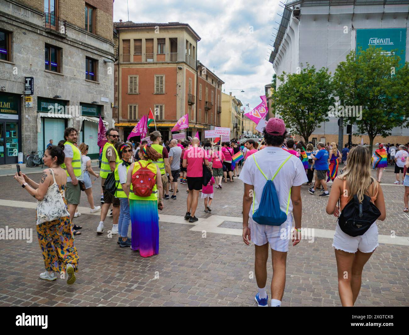 Cremona, Italy - July 6th 2024, Gay Pride lgbt parade, People ...