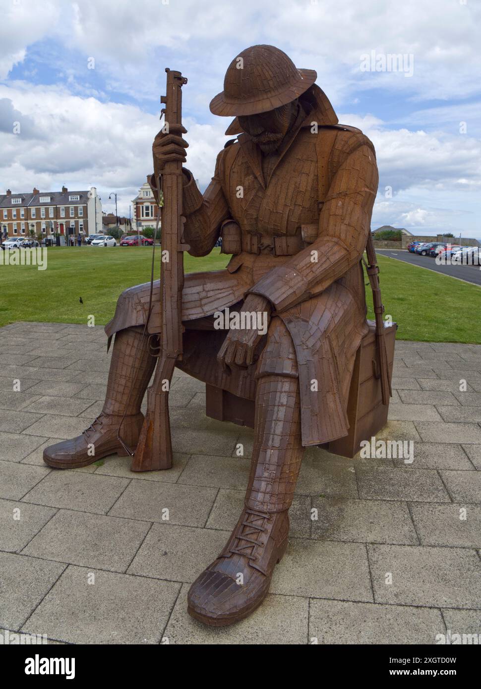 Tommy, statue of a First World War soldier. Created by artist Ray ...