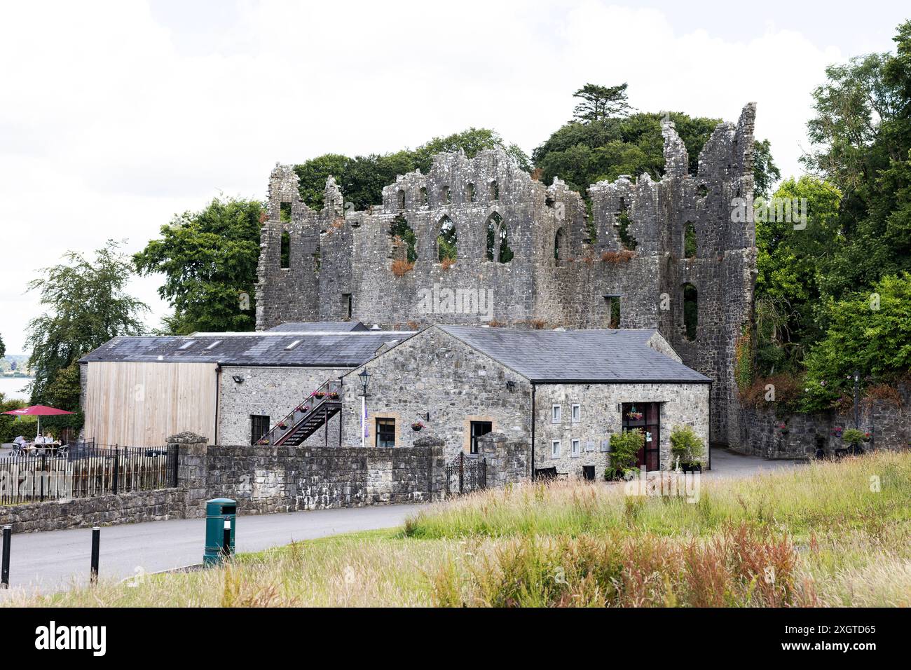 The entrance and visitors center at Belvedere House in County Westmeath ...