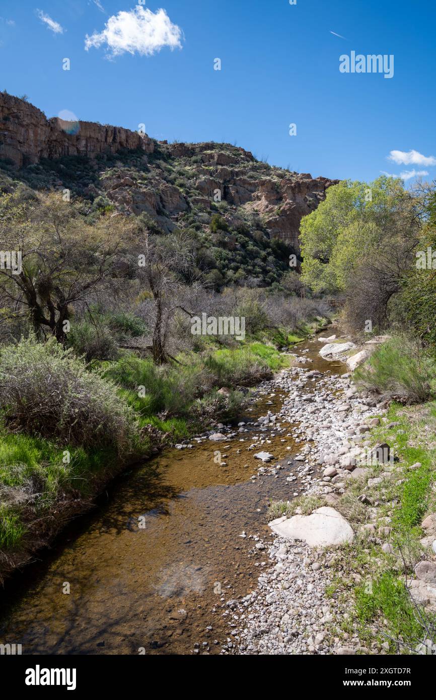 Queen Creek flows through the Boyce Thompson Arboretum - Superior ...
