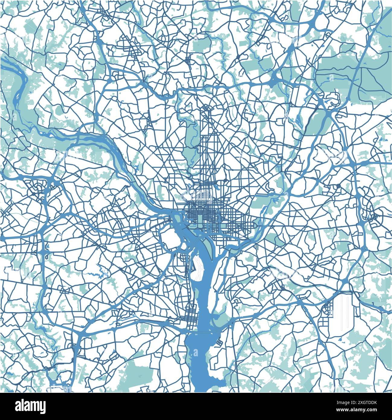 Downtown dc map hi-res stock photography and images - Alamy