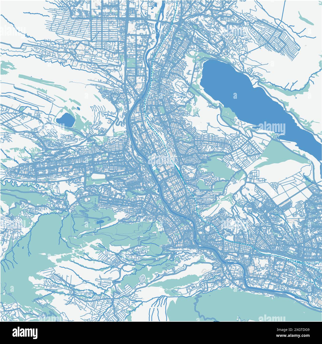 Vector Map Tbilisi Georgia