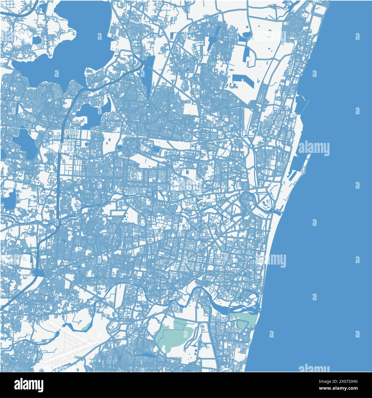 Map of chennai hi-res stock photography and images - Alamy
