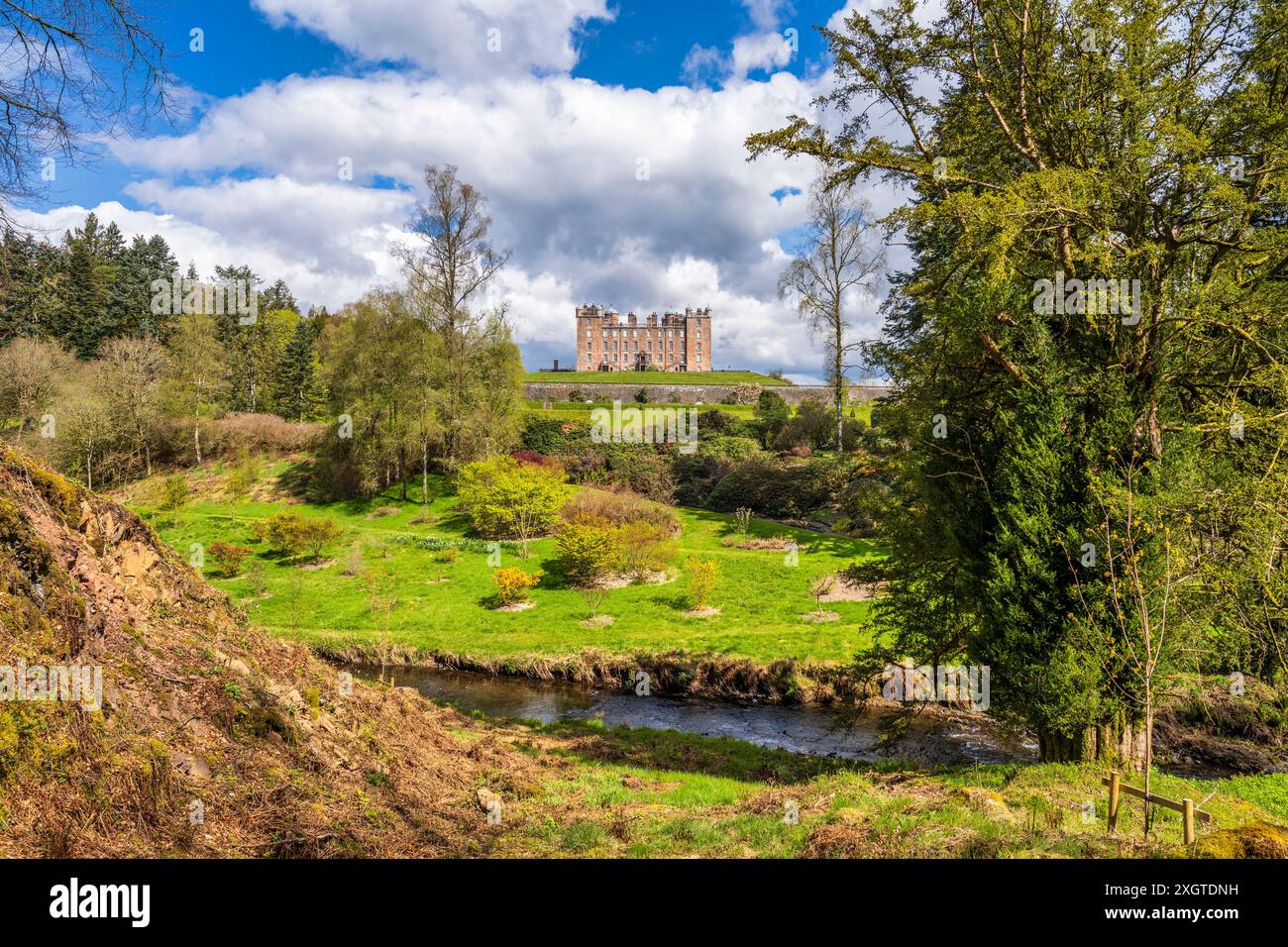 Building view burn trees hi-res stock photography and images - Alamy