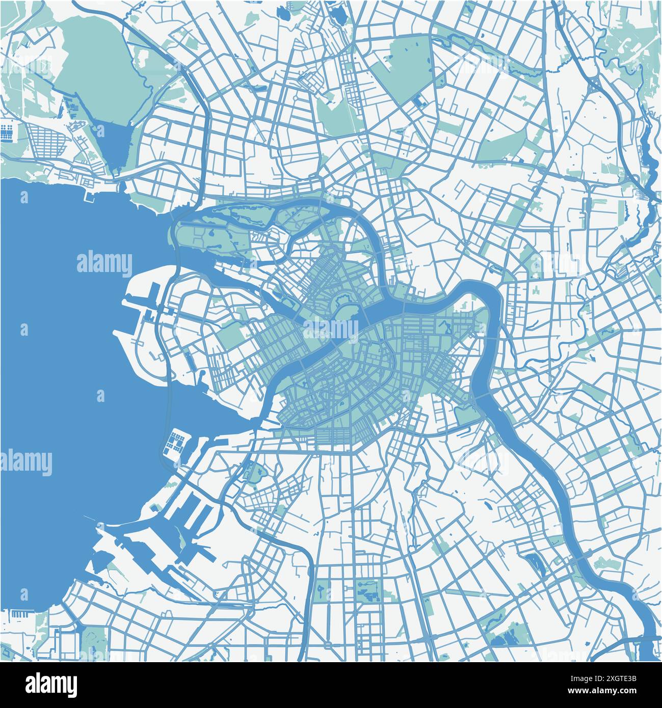 Map of saint petersburg hi-res stock photography and images - Alamy