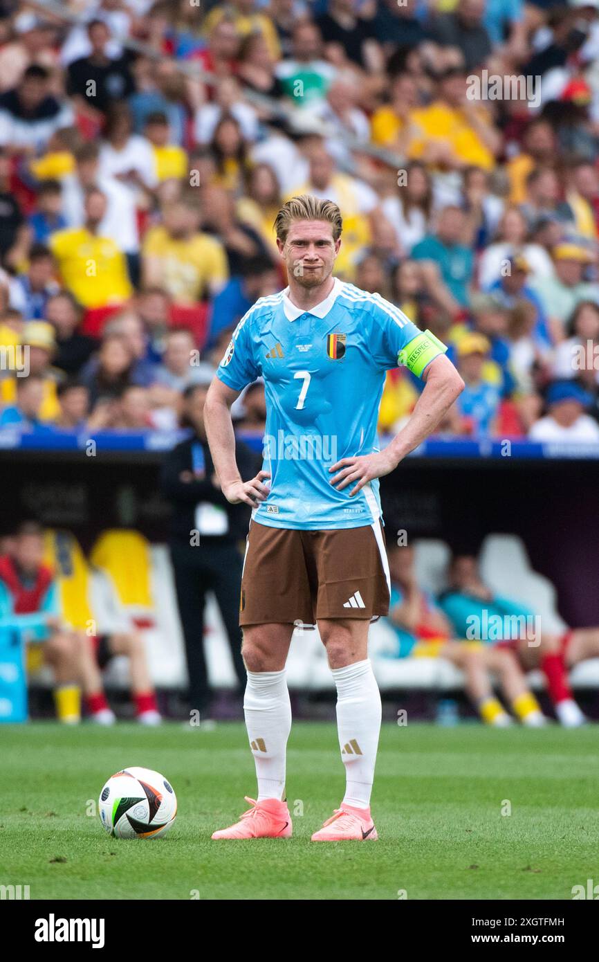 Kevin de Bruyne (Belgien, #07) beim Freistoß, GER, Ukraine (UKR) vs ...