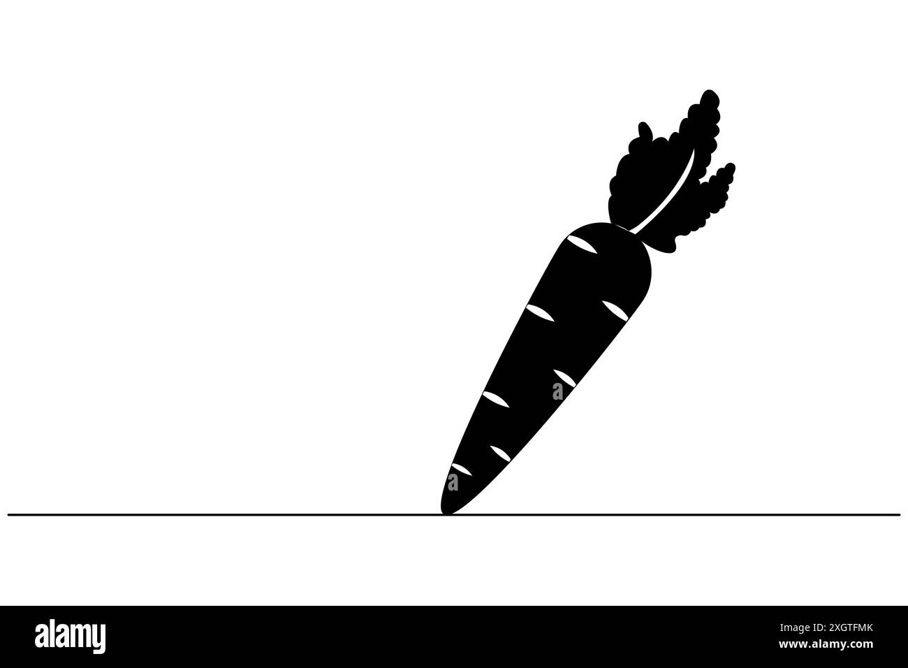 Carrot silhouette vector art of isolated outline vector art ...