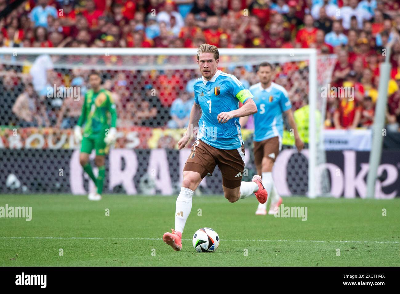 Kevin de Bruyne (Belgien, #07) am Ball, GER, Ukraine (UKR) vs Belgium ...
