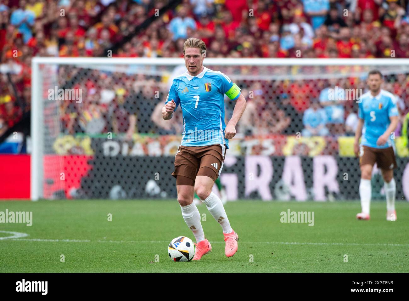 Kevin de Bruyne (Belgien, #07) am Ball, GER, Ukraine (UKR) vs Belgium ...