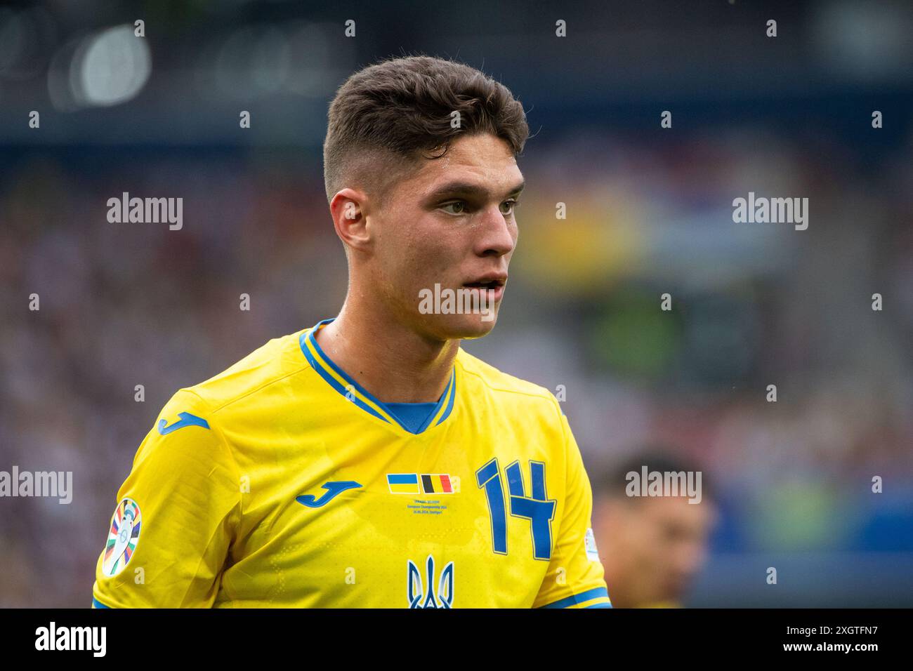 Heorhii Sudakov (Ukraine, #14), GER, Ukraine (UKR) vs Belgium (BEL ...