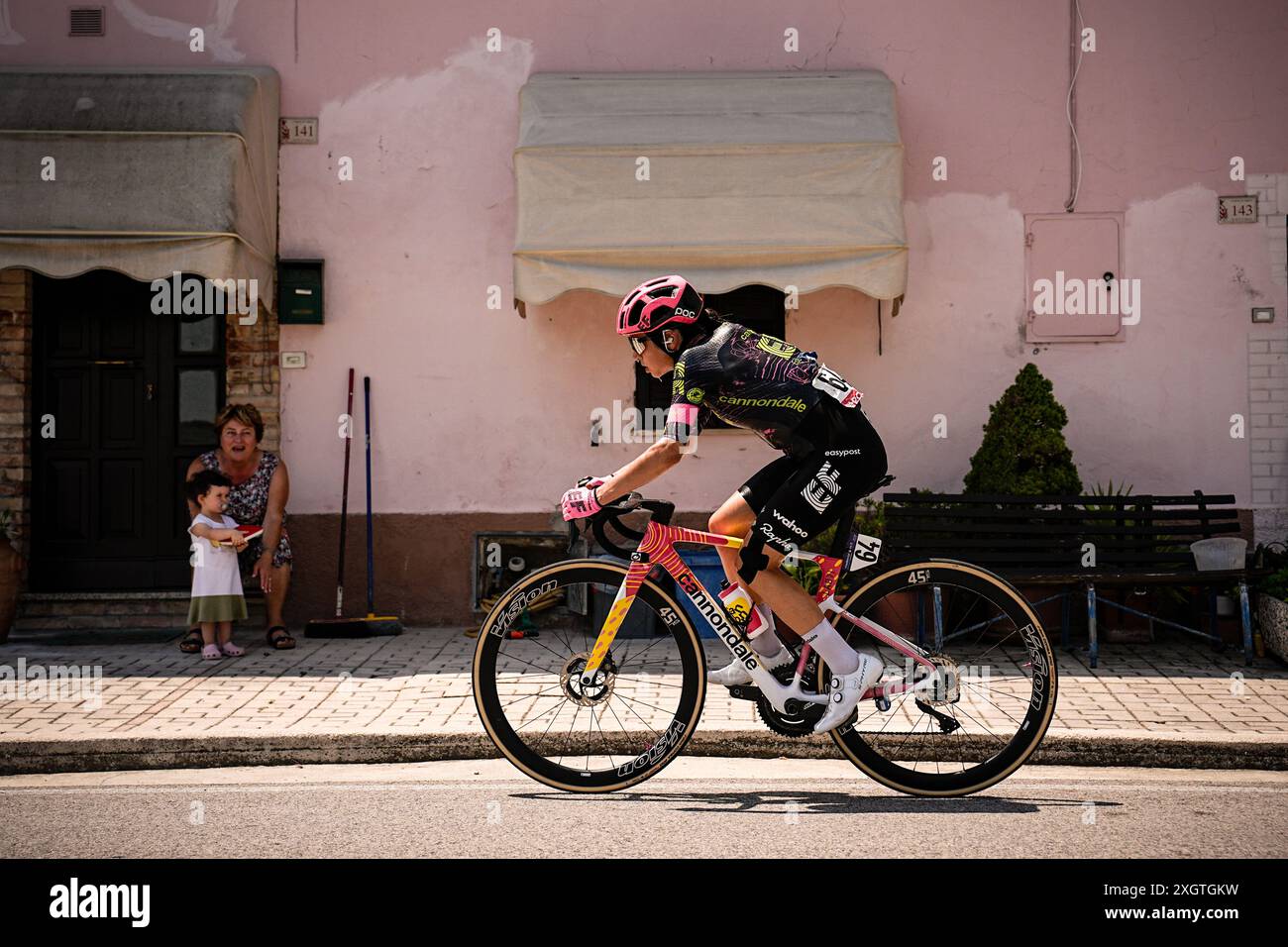 Italia. 10th July, 2024. Clara Emond (EF Education - Cannondale) during ...