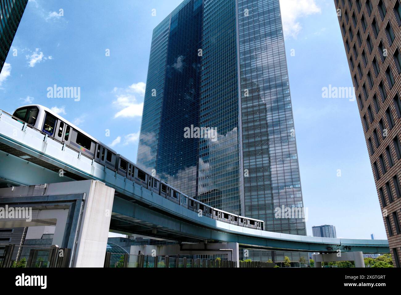 Japan, Honshu island, Kanto, Tokyo, the Yurikamome line and his aut ...