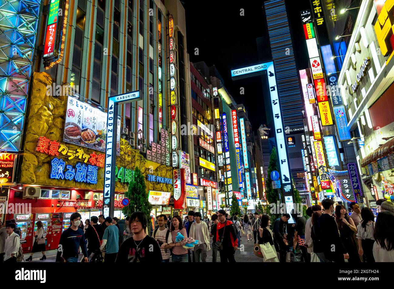 Japan, Honshu island, Kanto, Tokyo, Kabukicho district, by the streets ...